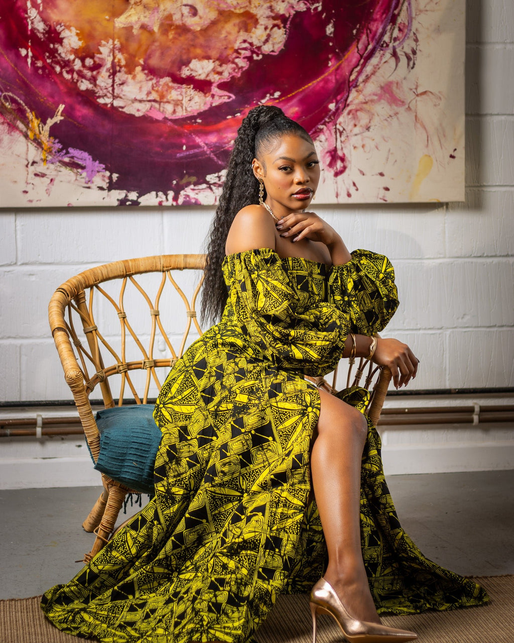 Eniola African Print Co Ord | Crop Top and Maxi Skirt Set – River & Mara
