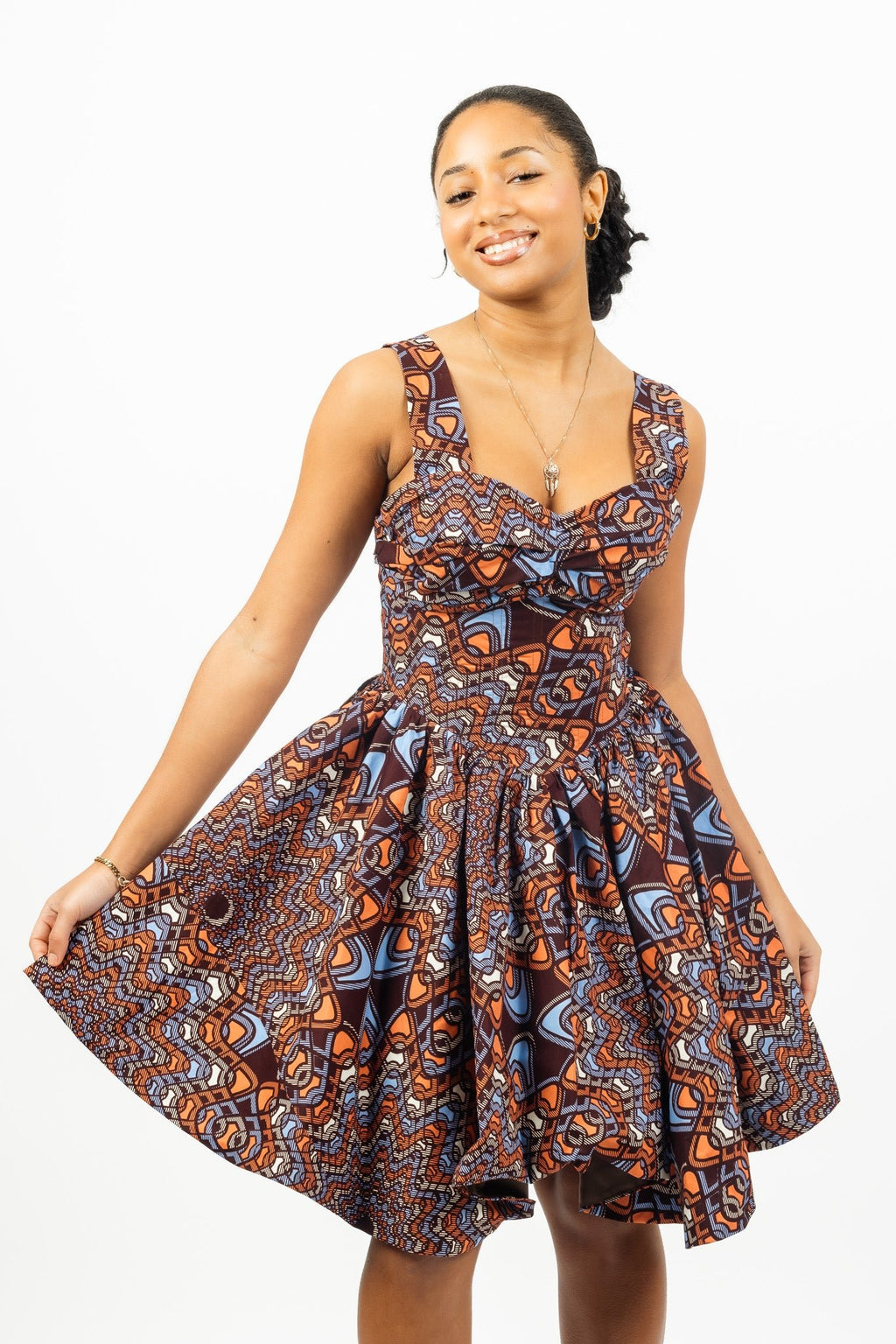 Jasmine African Print Mini Dress | Ankara Dresses UK – River & Mara